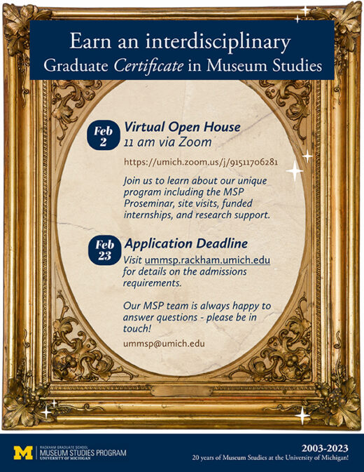 Graduate Program – Museum Studies Program, U-M Rackham Graduate School